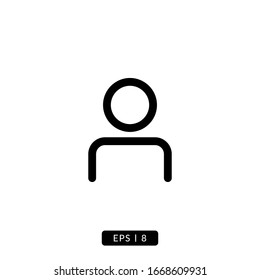 User Icon Vector Sign Symbol Stock Vector (Royalty Free) 1668609931 ...