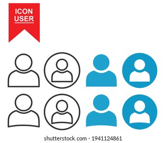 User Icons Trendy Flat Style On Stock Vector (Royalty Free) 1941124861 ...