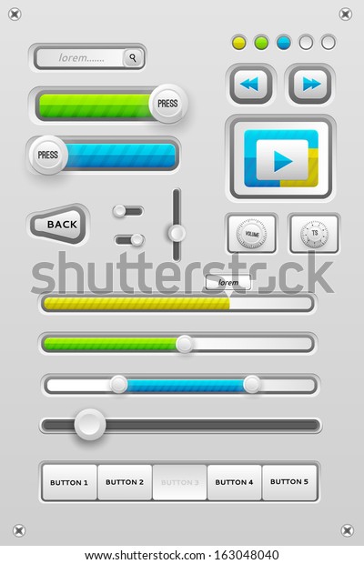 User Interface Art Icon User Interface Stock Vector (Royalty Free ...