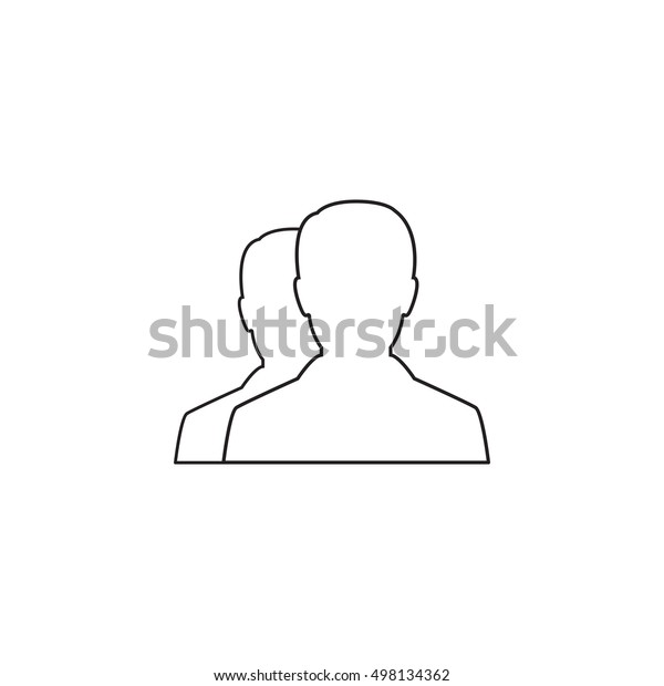 User Line Icon Profile Outline Vector Stock Vector (Royalty Free ...