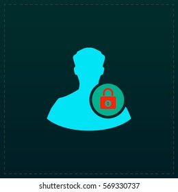 User Login Authenticate Color Symbol Icon Stock Vector (Royalty Free ...