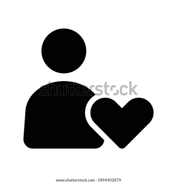 User Love Iconheartromance Vector Illustration Stock Vector (Royalty ...