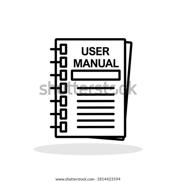 User Manual Icon Trendy Flat Style Stock Vector (Royalty Free ...