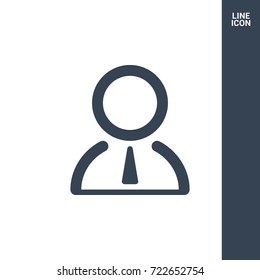 User Minimal Vector Icon Profile Flat Stock Vector (Royalty Free) 715359934