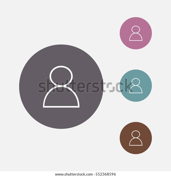 User Outline Icon Illustration Can Be Stock Vector (Royalty Free ...