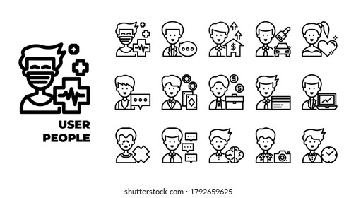 User People Career Element Isolated Icon Stock Vector (Royalty Free ...