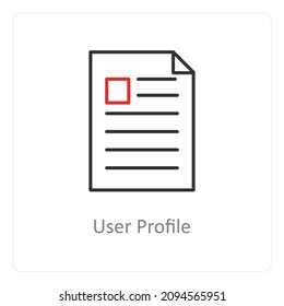 User Profile Details Icon Concept Stock Vector (Royalty Free) 2094565951