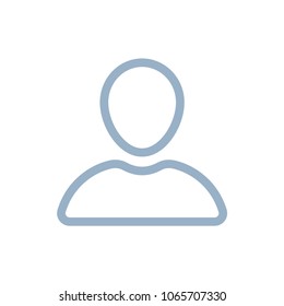 User Profile Icon Account Outline Vector Stock Vector (Royalty Free ...
