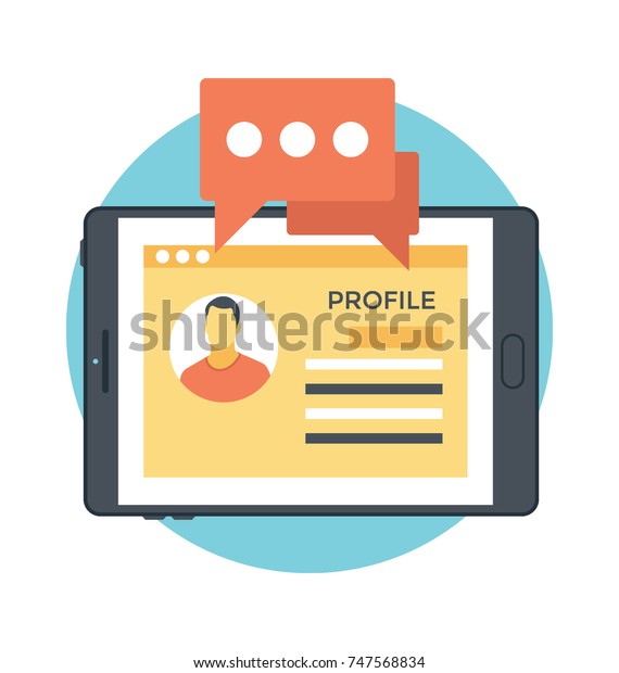 User Profile Info Vector Icon Stock Vector (Royalty Free) 747568834