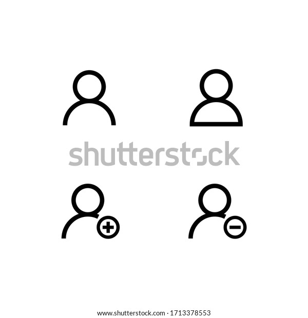User Profile Login Icon Symbol Vector Stock Vector (Royalty Free ...
