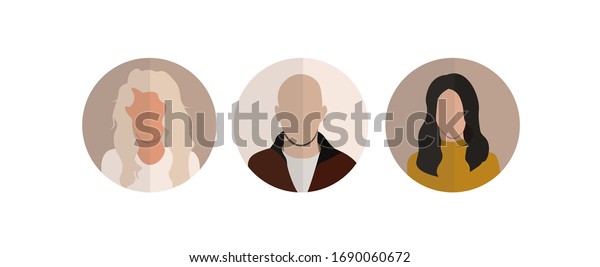 User Profile Ux Vector Persona Avatar Stock Vector (Royalty Free ...