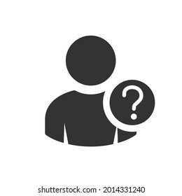 User Question Icon Profile Details Help Stock Vector (Royalty Free ...