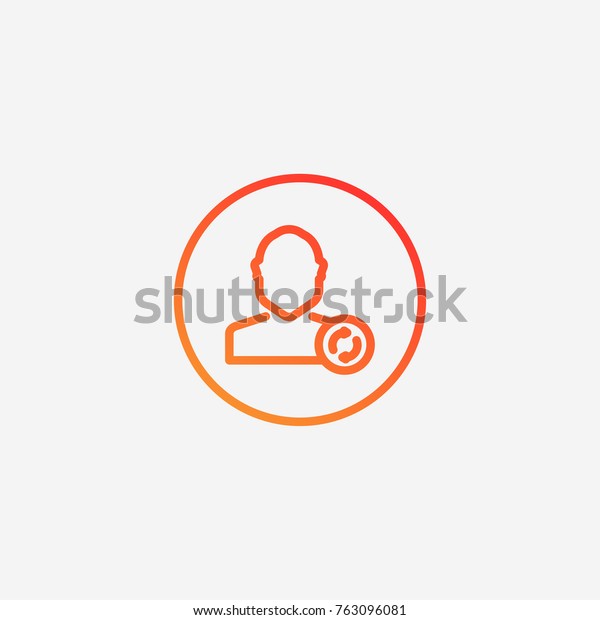 User Refresh Icongradient Illustration Isolated Vector Stock Vector ...