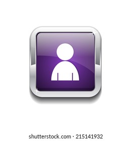 User Rounded Corner Vector Purple Web Stock Vector (Royalty Free ...