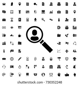 User Search Icon Set Filled Company: vector de stock (libre de regalías ...