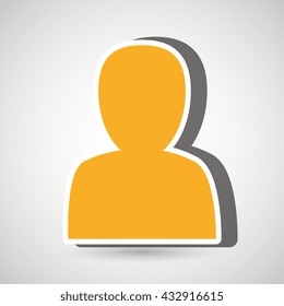 User Silhouette Design Stock Vector (Royalty Free) 432916615 | Shutterstock