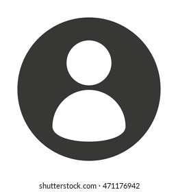 User Silhouette Isolated Icon Vector Illustration Stock Vector (Royalty ...