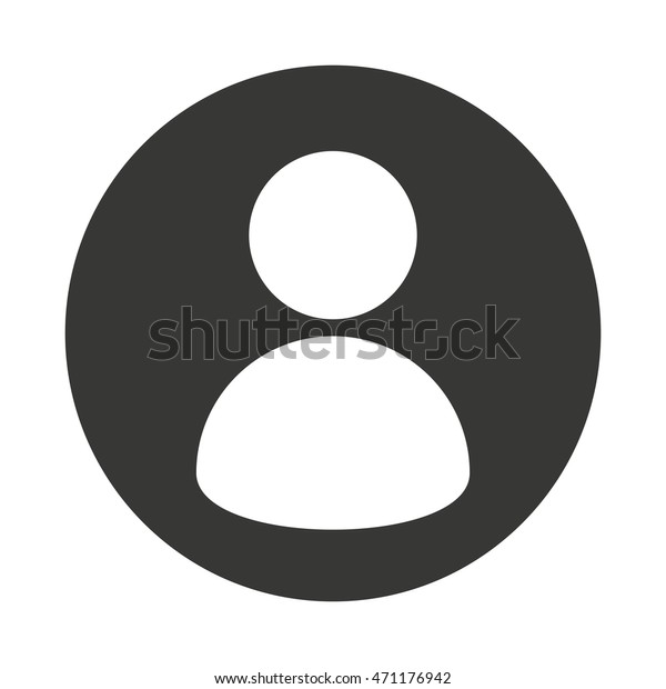 User Silhouette Isolated Icon Vector Illustration Stock Vector (Royalty ...