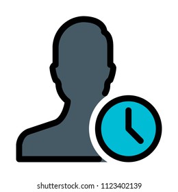 User Waiting Sign Stock Vector (Royalty Free) 1123402139 | Shutterstock