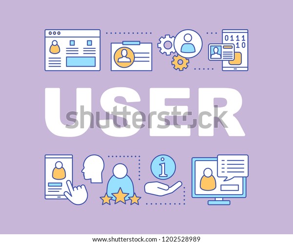 User Word Concepts Banner Profile Page Stock Vector (Royalty Free ...