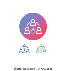 Users Vector Illustration Outline Icon Eps Stock Vector (Royalty Free ...