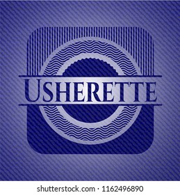 Usherette Emblem Jean Background Stock Vector (Royalty Free) 1162496890 ...