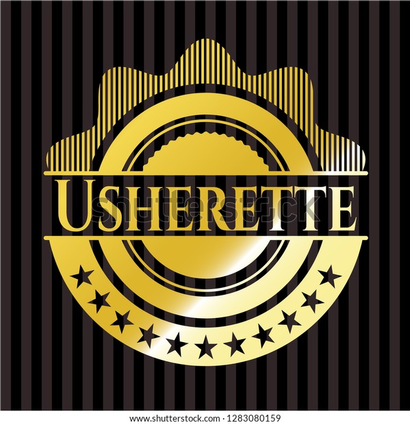 Usherette Gold Badge Stock Vector (Royalty Free) 1283080159 | Shutterstock