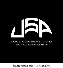 Usp Letter Logo Creative Design Vector Stock Vector (Royalty Free ...