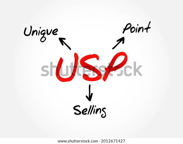 Usp Unique Selling Point Acronym Business: เวกเตอร์สต็อก (ปลอดค่า ...