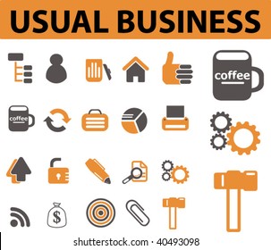Usual Business Signs Vector Stock Vector (Royalty Free) 40493098 ...