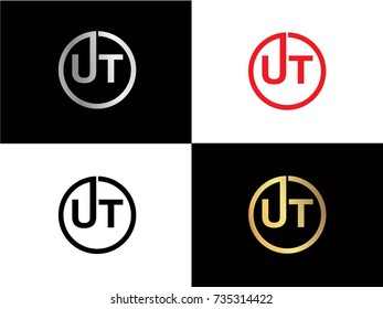 Ut Circle Letter Logo Design Red Stock Vector (Royalty Free) 735314422 ...