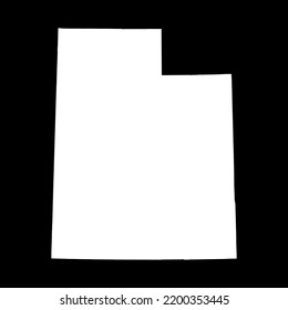 Utah Map Shape United States America Stock Vector (Royalty Free ...