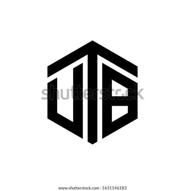 Utb Letter Logo Design Polygon Monogram Stock Vector (Royalty Free ...