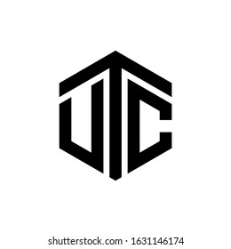 Utc Letter Logo Design Polygon Monogram Stock Vector (Royalty Free ...