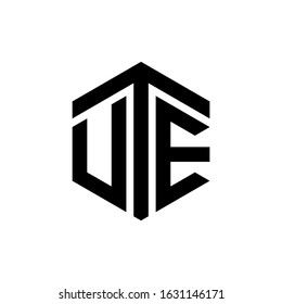Ute Letter Logo Design Polygon Monogram Stock Vector (Royalty Free ...