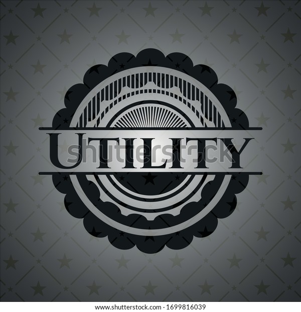 Utility Dark Badge Vector Illustration Detailed Stock Vector (Royalty ...