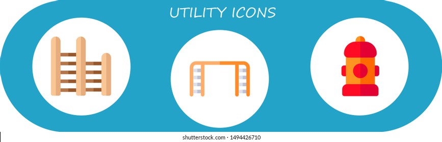 Utility Icon Set 3 Flat Utility Stock Vector (Royalty Free) 1494426710 ...