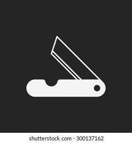 Utility Knife Icon Stock Vector (Royalty Free) 300137162 | Shutterstock