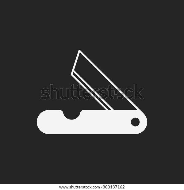 Utility Knife Icon Stock Vector (Royalty Free) 300137162 | Shutterstock
