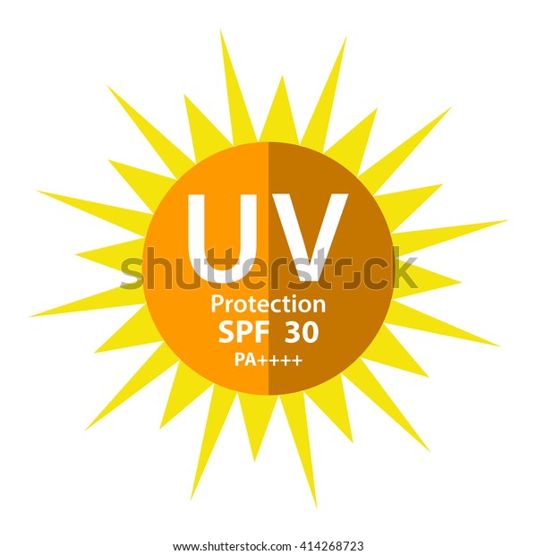 Uv Protection Logo Spf 30 Pa Stock Vector (Royalty Free) 414268723