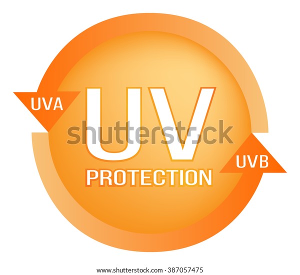 Uv Protection Logo Ultraviolet Circle Shape Stock Vector (Royalty Free ...