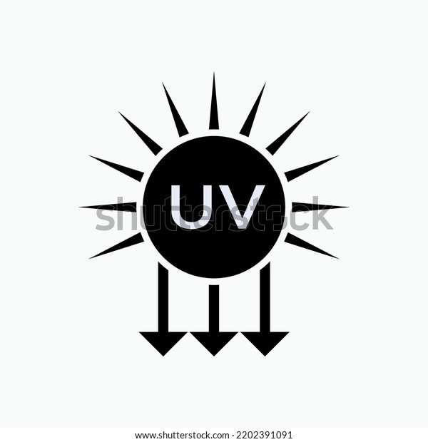 Uv Radiation Warning Attention Symbol Ultraviolet Stock Vector (Royalty ...