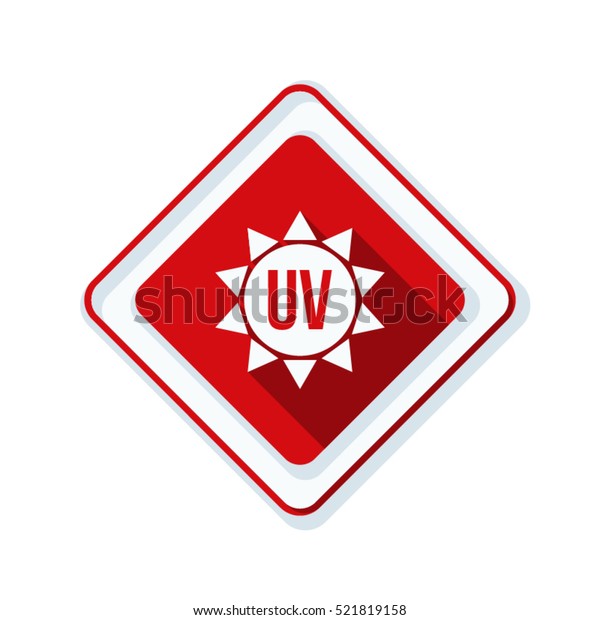 Uv Ultraviolet Hazard Sign Stock Vector (Royalty Free) 521819158 ...