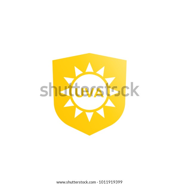 Uva Protection Icon Sun Shield Stock Vector (Royalty Free) 1011919399