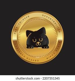Uwu Lend Cryptocurrency Logo Black Color Stock Vector (Royalty Free ...