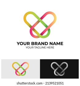 V Abstract Logo Design Template Stock Vector (Royalty Free) 2139521051 ...