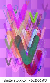 V Alphabet Background Design Stock Vector (Royalty Free) 652556593 ...