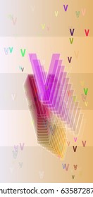 V Alphabet Template Design Stock Vector (Royalty Free) 635872874 ...