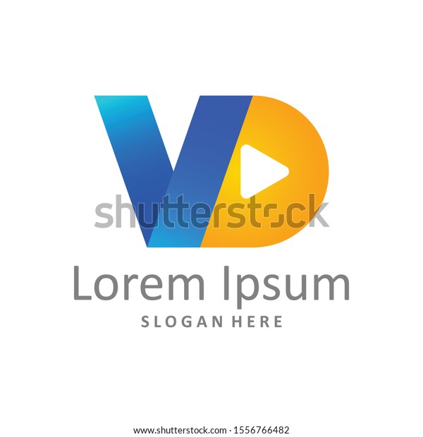 V D Logo Letter Logo V Stock Vector (Royalty Free) 1556766482 ...