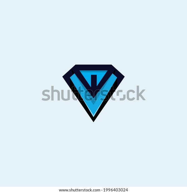 V Diamond Logo Modern Design Your Stock Vector (Royalty Free ...